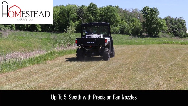 Watch Homestead 50 Gallon UTV Precision & Broadcast Sprayer on Amazon Live