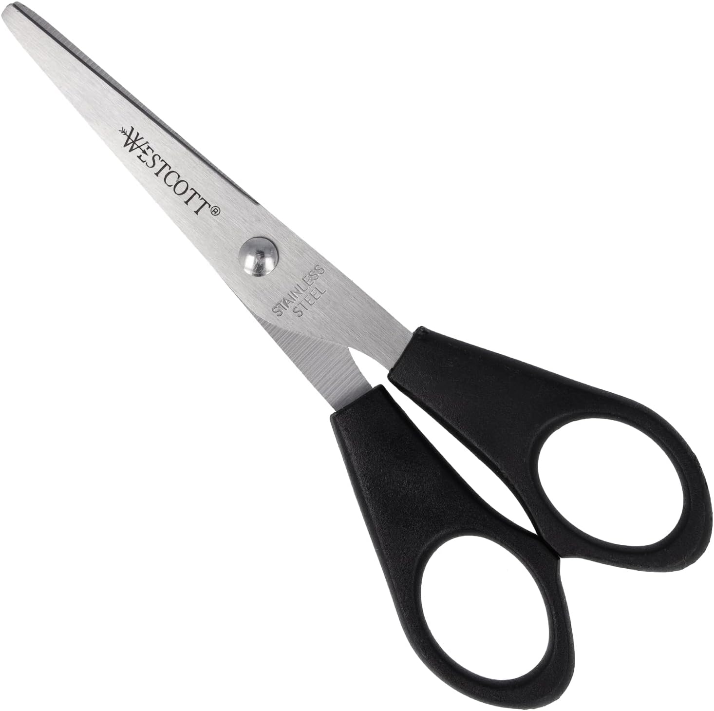 Westcott Scissors 5’ (12.7 cm) Black | Office Scissors with Black ...