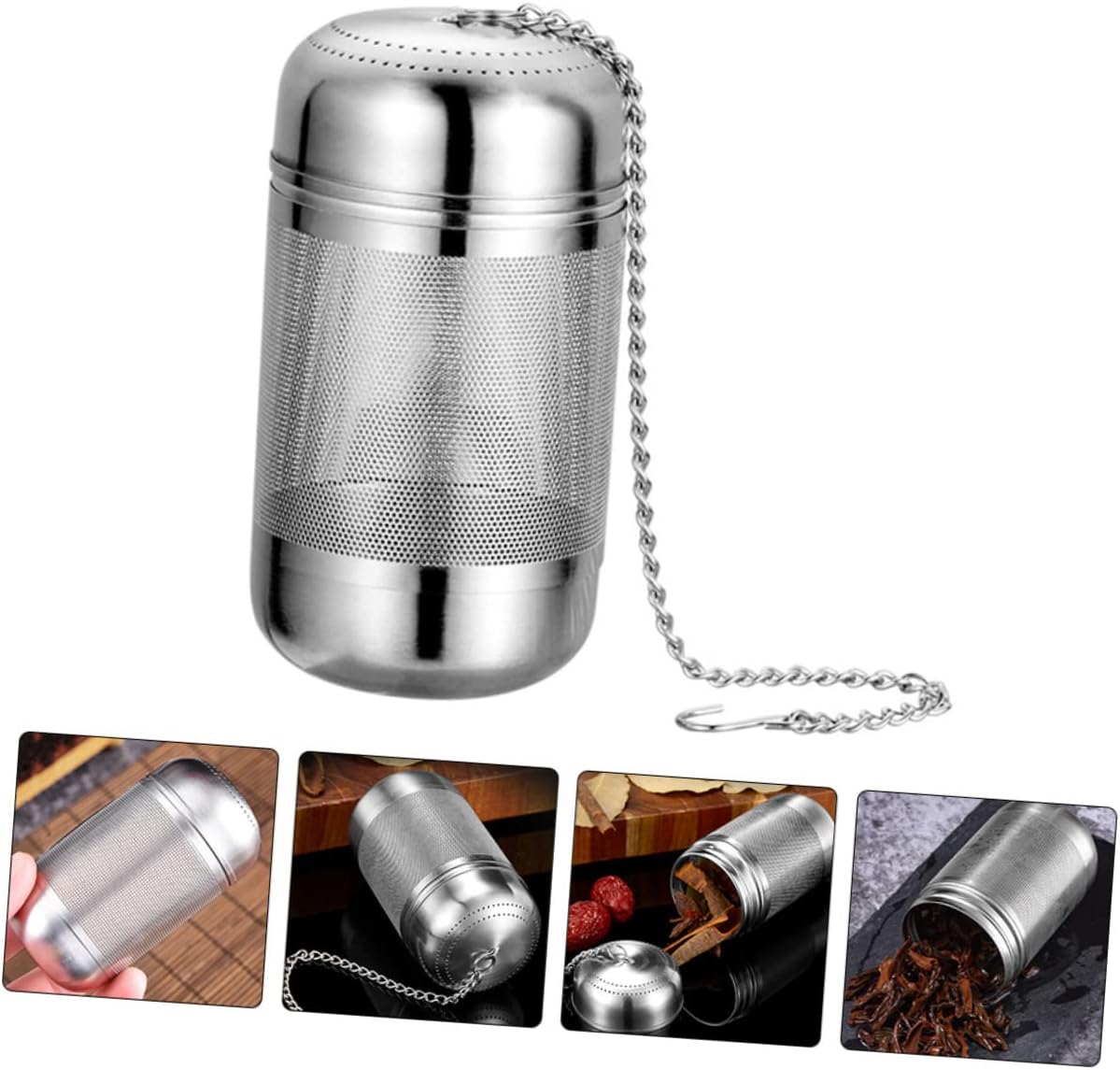 Stainless Steel Seasoning Ball Loose Leaf Tea Kitchen Filter Soup ...