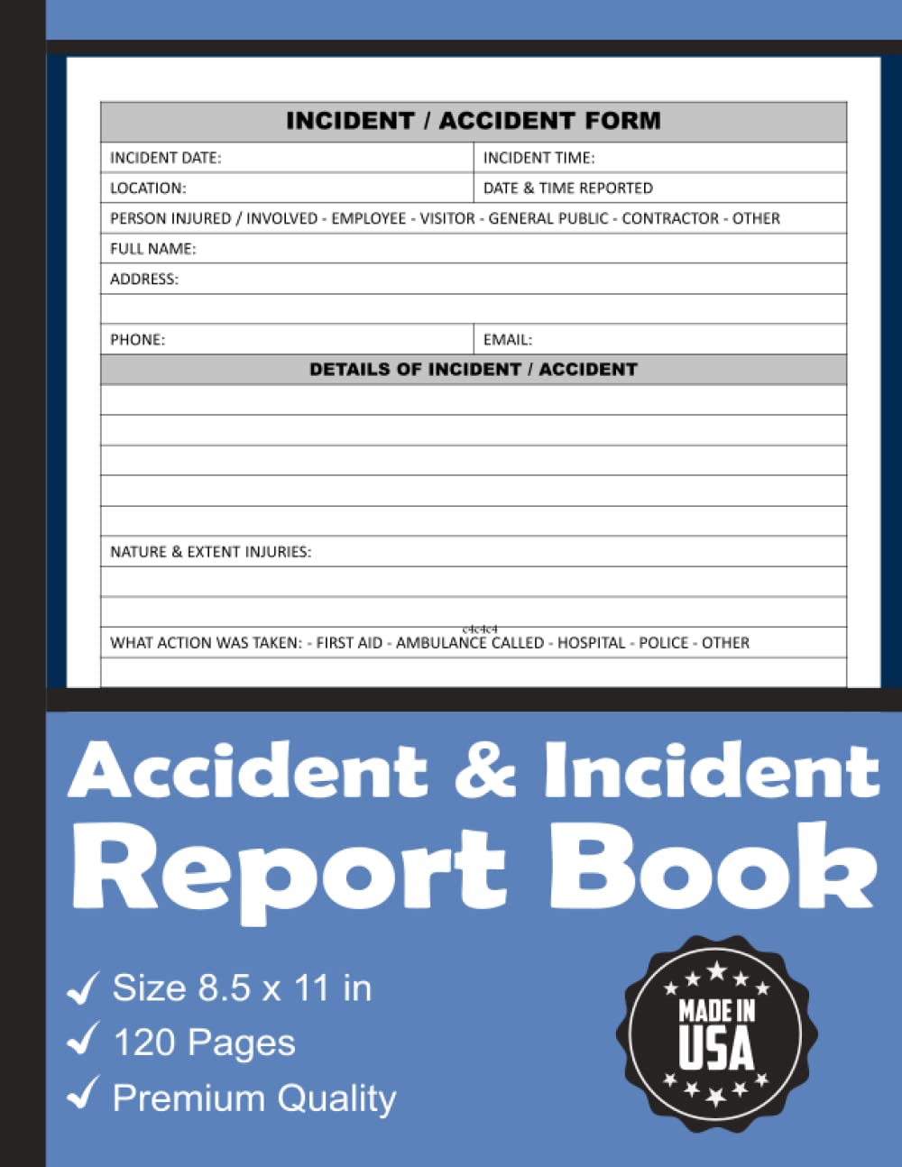Buy Accident Incident Report Book Workplace And Safety Accident Report Form Incident Report buy-accident-incident-report-book-workplace-and-safety-accident-report-form-incident-report