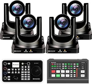 Amazon.com: AVKANS 20X HDMI PTZ Camera Bundle - 4 units PTZ Cameras ...