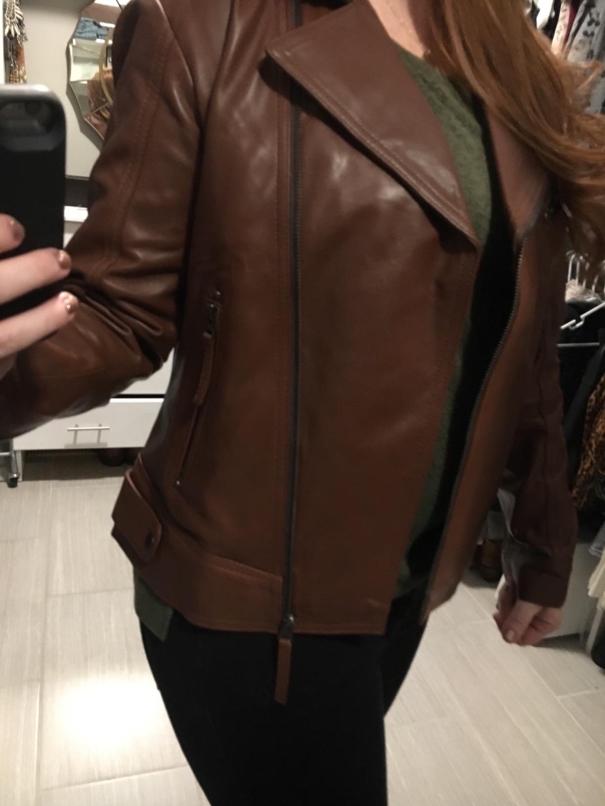 LEATHER FARM Women's Lambskin Leather Bomber Biker Jacket at Amazon ...