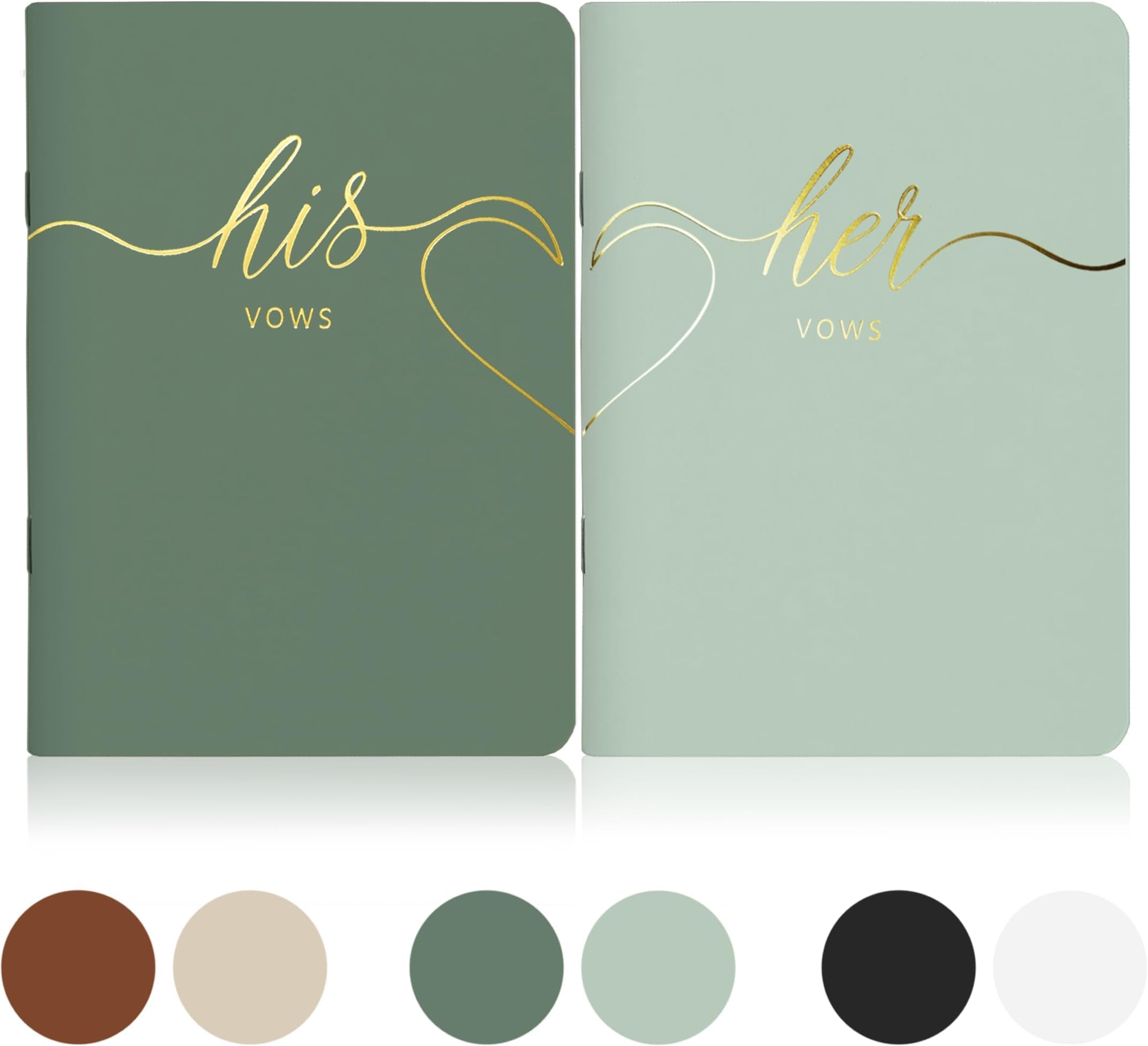 Amazon.com : LSSH GmbH Wedding Vow Books,Original Vow Books His and ...
