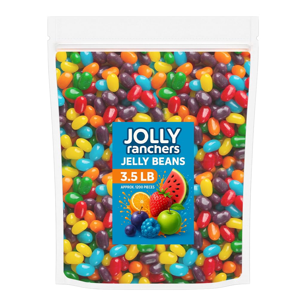 Amazon.com : JOLLY R. Jelly Beans, 3.5 lb Bulk Candy Bag (~1,200 Pieces ...