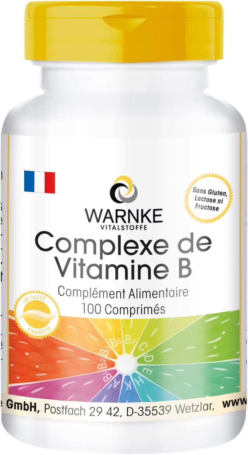 Complexe de vitamines B - hautement dosé - avec 200μg de biotine & 150μg d'acide folique ...