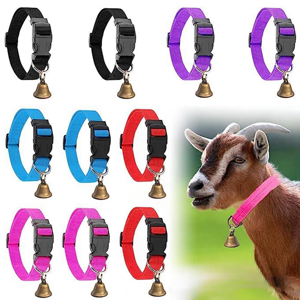 Grazing Bells For Sheep Kwerdas 8 Pack Goat Collars With Bell ...