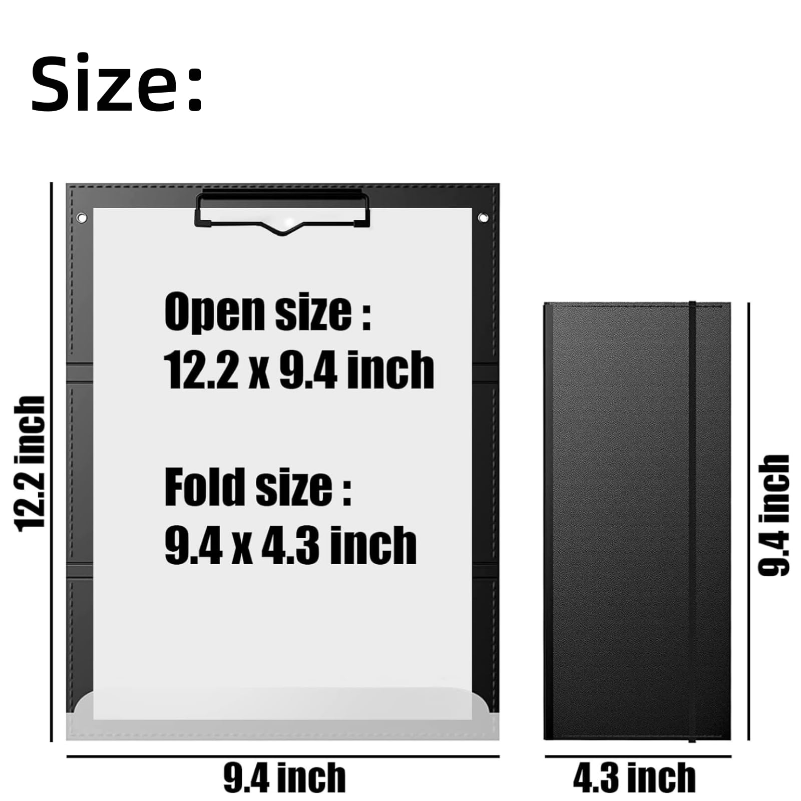 Snapklik.com : Foldable Nursing Clipboard 3 Layers Pocket Clipboard ...