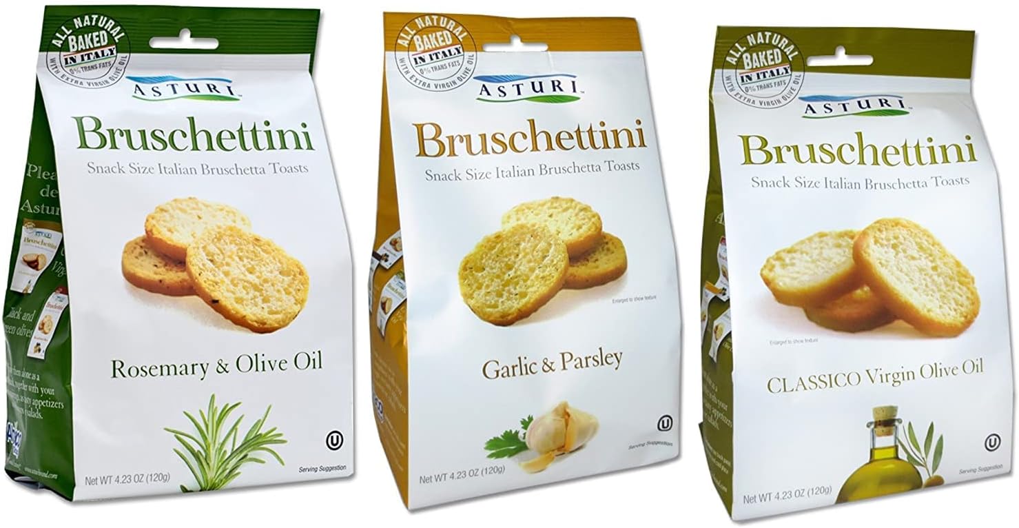Amazon.com: Asturi Bruschettini, Garlic and Parsley, 4.23 Ounce
