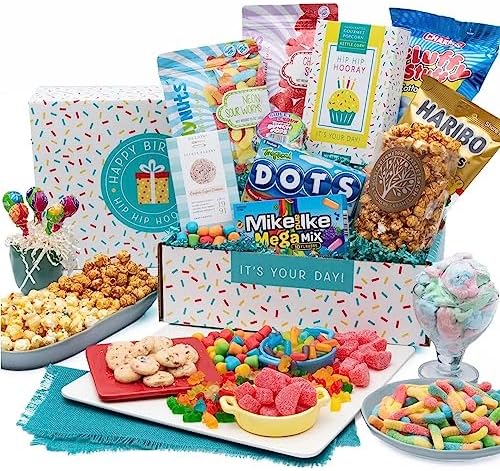 Amazon.com : Deluxe Happy Birthday Care Package - Birthday Candy Food ...