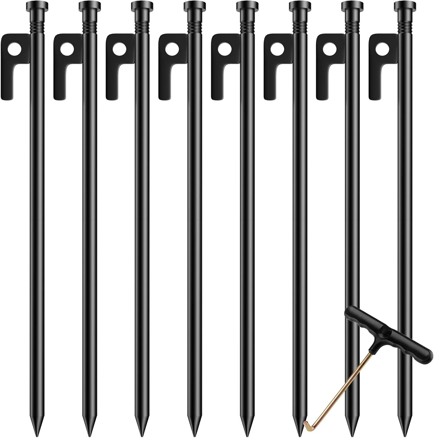 Amazon.com : Tent Stakes Heavy Duty Ground Anchors Unbreakable and ...
