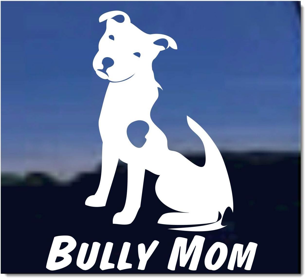 Amazon.com: Smiling American Pit Bull Terrier NickerStickers® Vinyl Dog ...