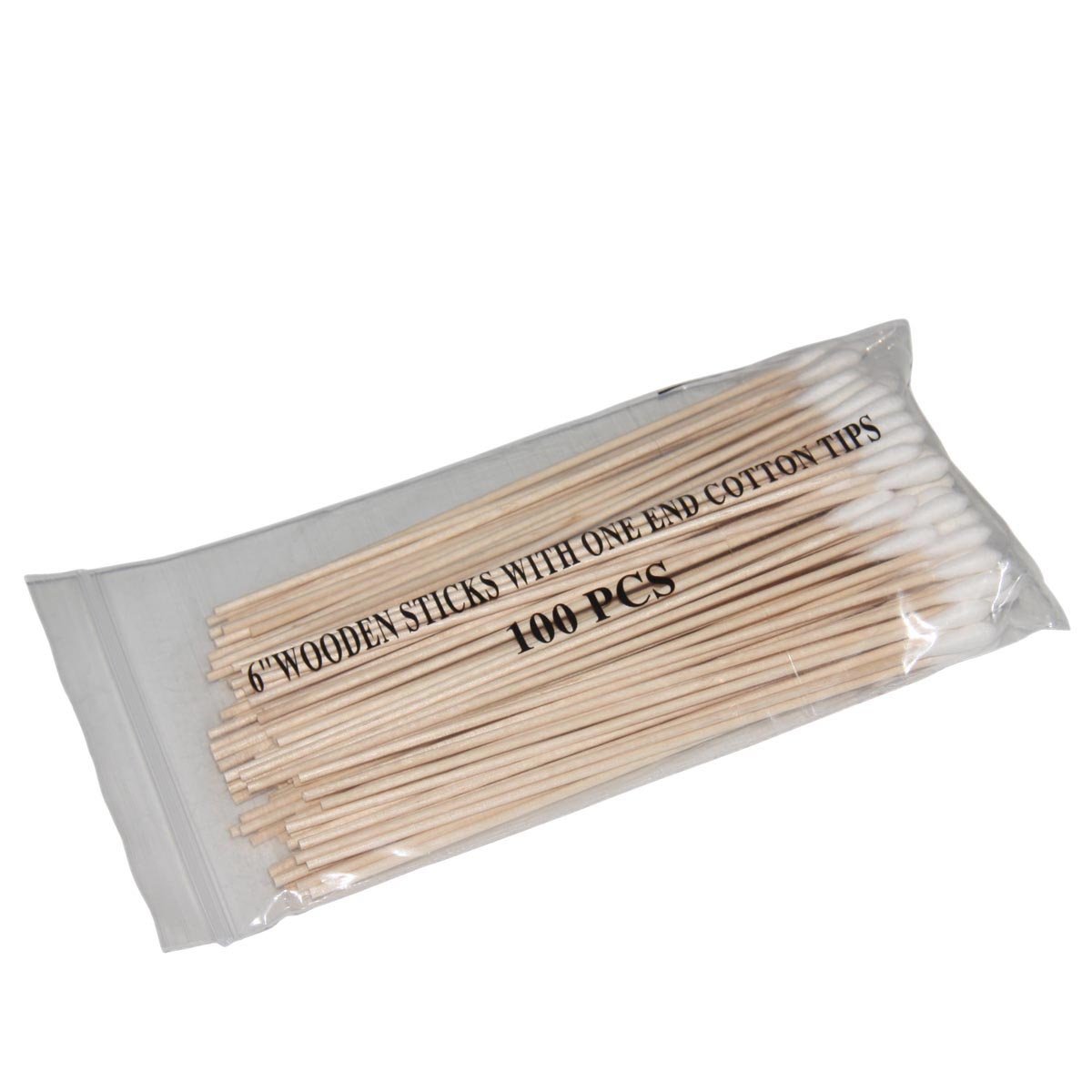 Snapklik.com : 200 Pcs Cotton Swab Applicator Q-tip Swabs 6" Extra Long ...