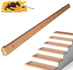 2.2m/7ft/86in Wooden Customization handrail, Elderly Children Disabled ...