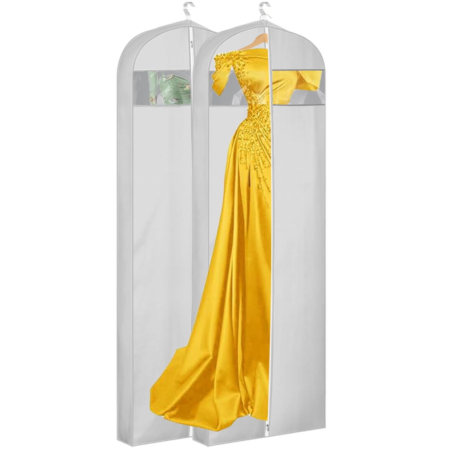 Amazon.com: BH7STAR 72" Dress Bags for Gowns Long, Dress Garment Bags ...