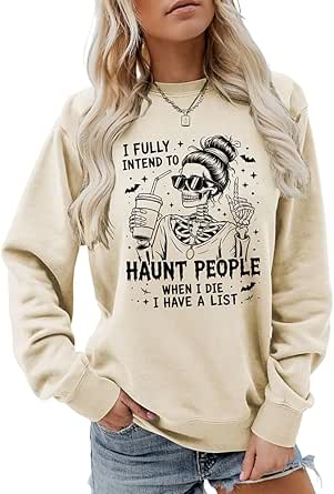 Amazon.com: MLZHAN I Fully Intend To Haunt People When I Die I Have A ...