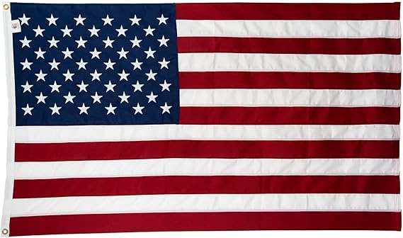 Amazon.com : Allied Flag U.S. Flag - 3' x 5' Embroidered Cotton ...
