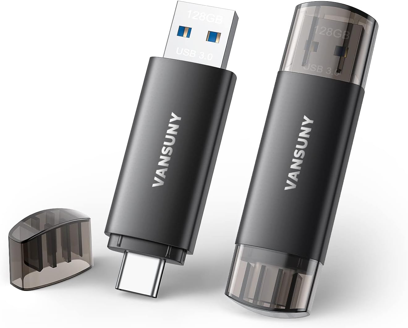Vansuny 128GB 2Pack USB C Flash Drive Dual USB 3.0 Flash Drive Type C ...