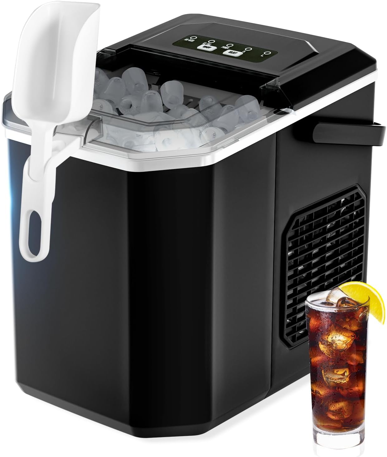 Amazon.com: FREE VILLAGE Countertop Ice Maker, Black : Appliances