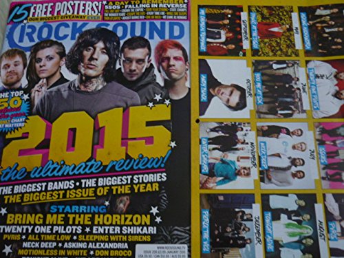 Rock sound magazine #208 jan 2015 & calendar + 15 free posters : Rock ...