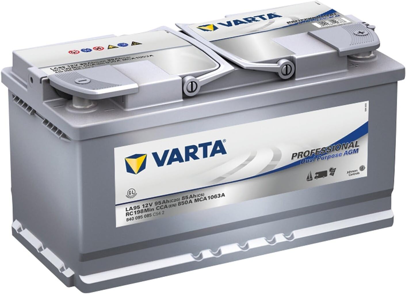 VARTA Professional Dual Purpose AGM Batterie für Caravans, Wohnmobile ...