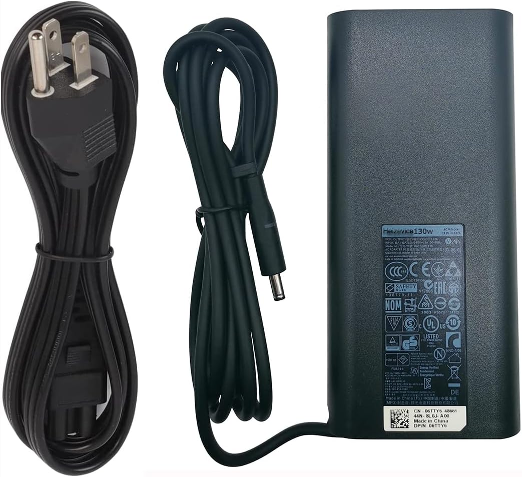 Amazon.com: Dell 45W 4.5mm tip Laptop Charger,XPS 9360 9370 9380 AC ...
