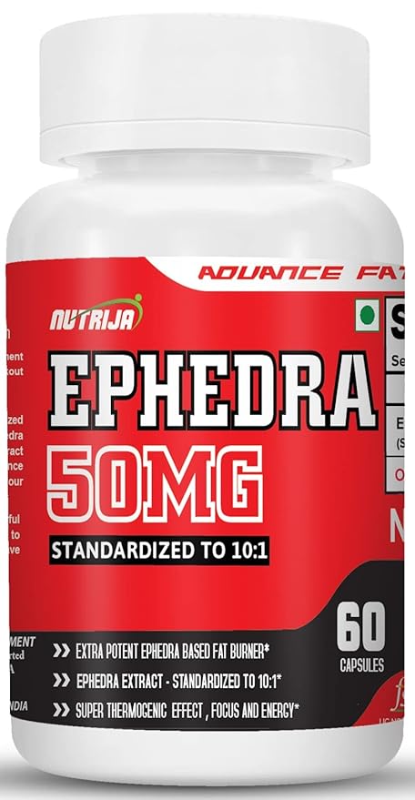 NutriJa Ephedra Extract 50mg (Standardized to 10:1) (60 Capsules) : Amazon.in: Health & Personal ...