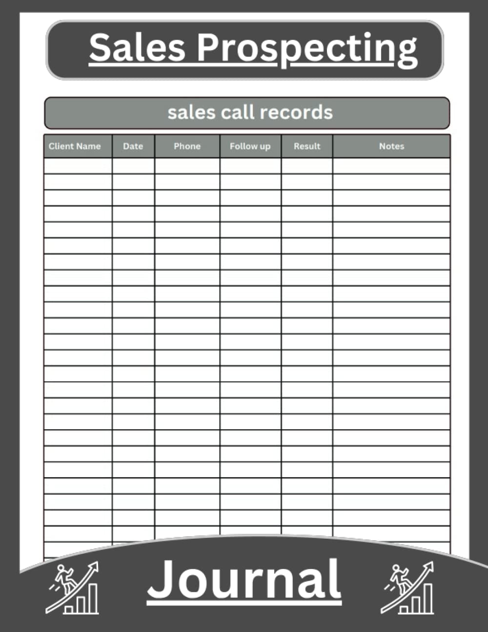 Sales Prospecting Journal: Sales Call Tracker to Keep Record of ...