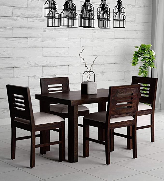 SHRI RAM ENTERPRISES Sheesham Wood Wooden Dining Set 4 Seater | Dining ...