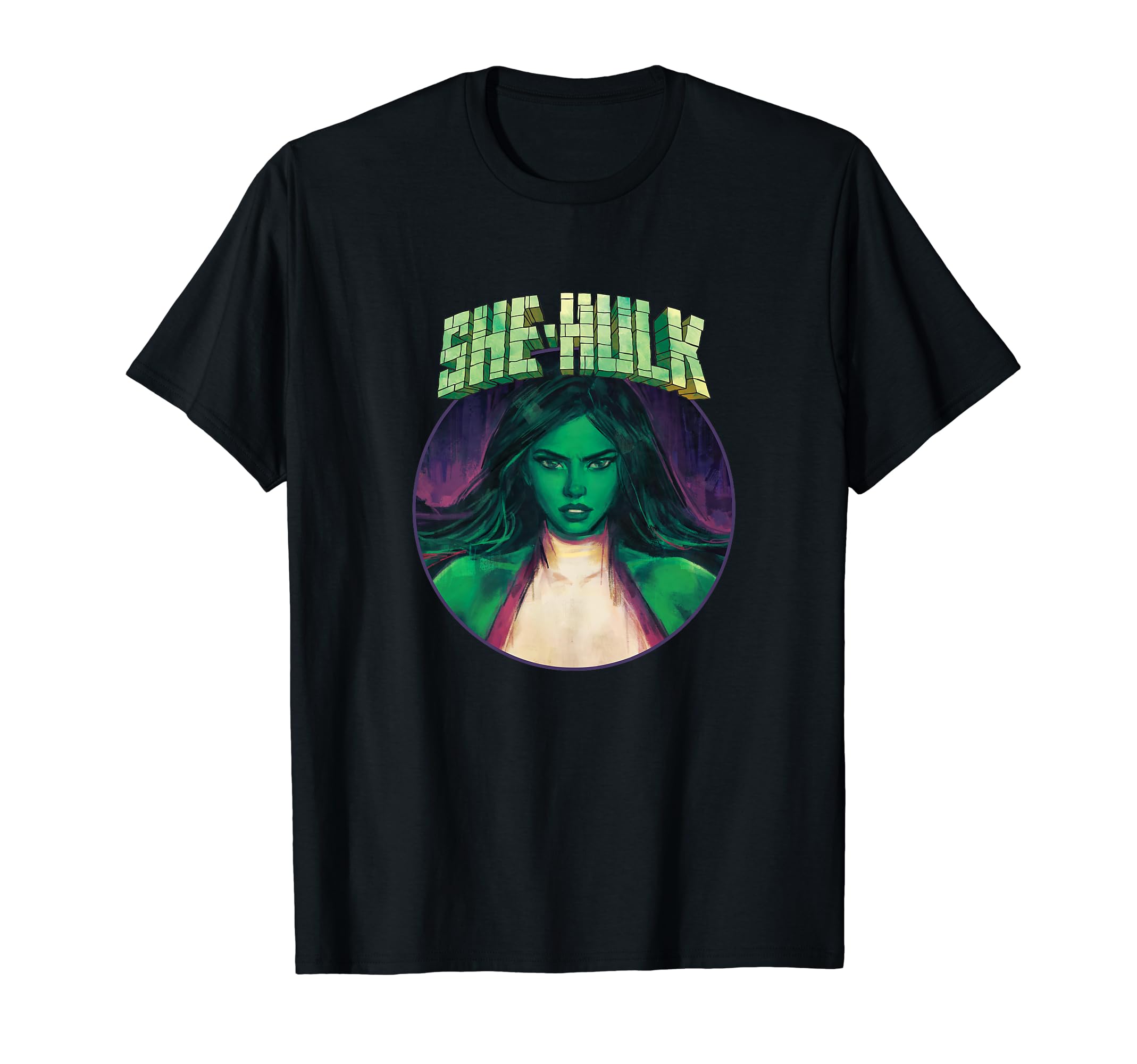 Amazon.com: Marvel She-Hulk Powers of a Girl Portrait T-Shirt ...