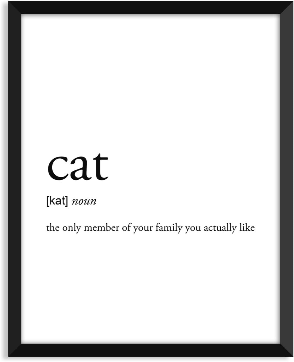 Amazon.com: Serif Design Studios Cat Definition - Unframed Art Print ...