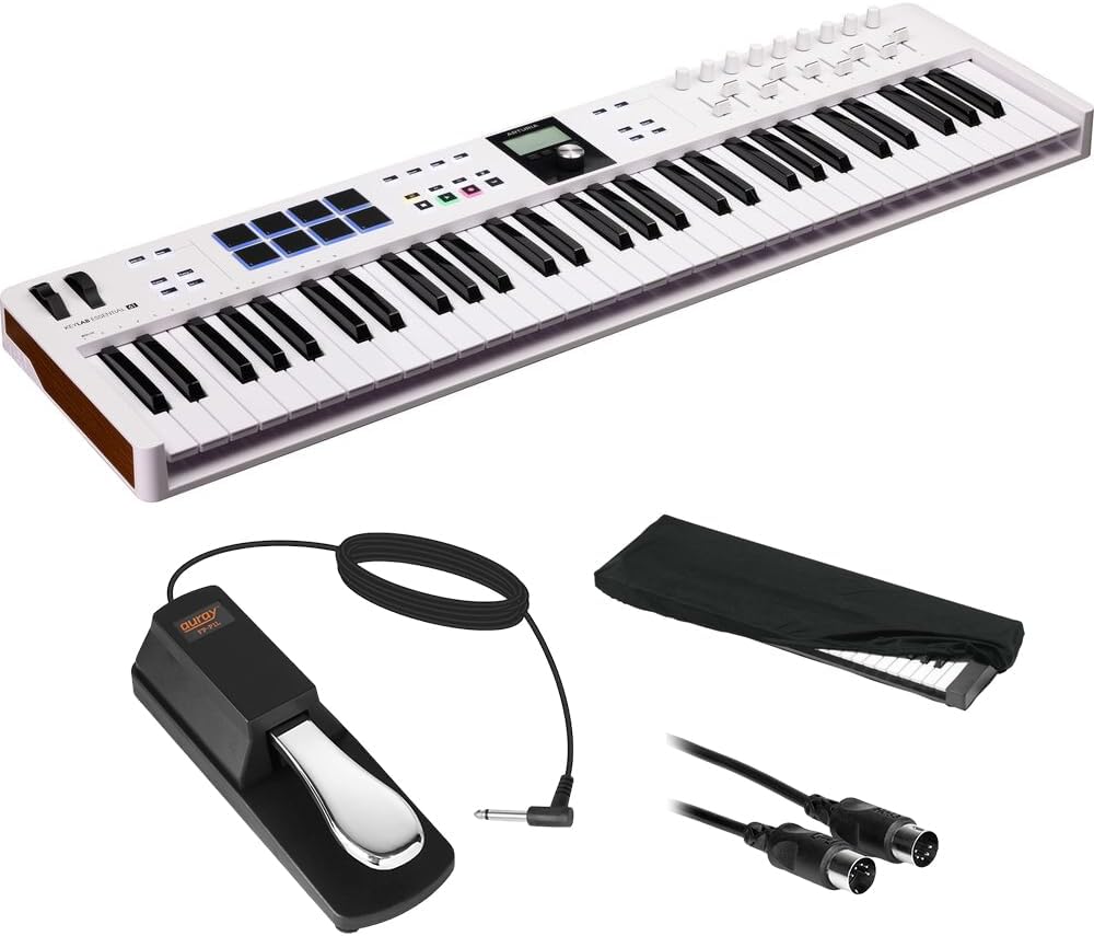 Amazon.com: Arturia KeyLab Essential mk3 — 61 Key USB MIDI Keyboard ...