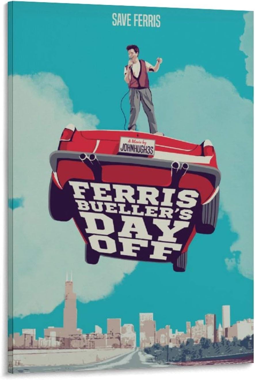 SDFWE Póster de Ferris Bueller's Day Off 9 Vintage Classic Movie TV ...