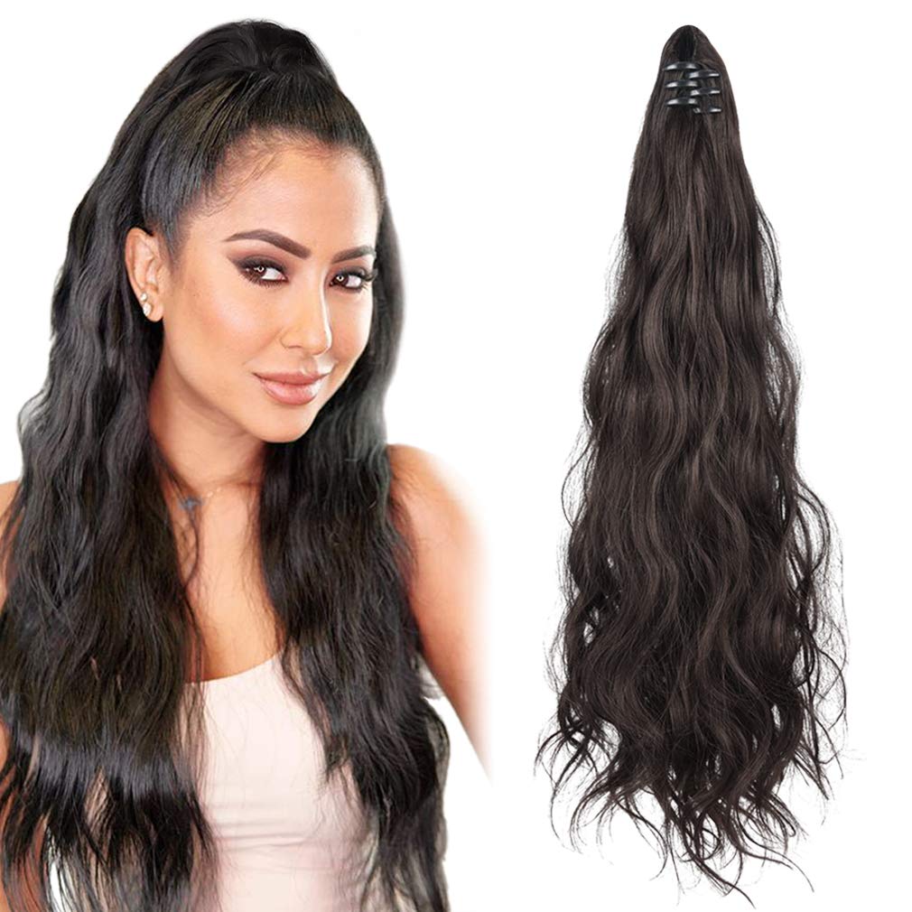 Buy SEIKEA Ponytail Extension Claw Clip, PT007 Talia 24" Long Wavy ...
