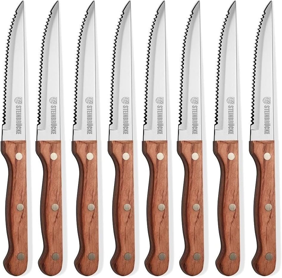 Steak Knives Wood Handle Steak Knives Set Of 8 Built | Desertcart Australia