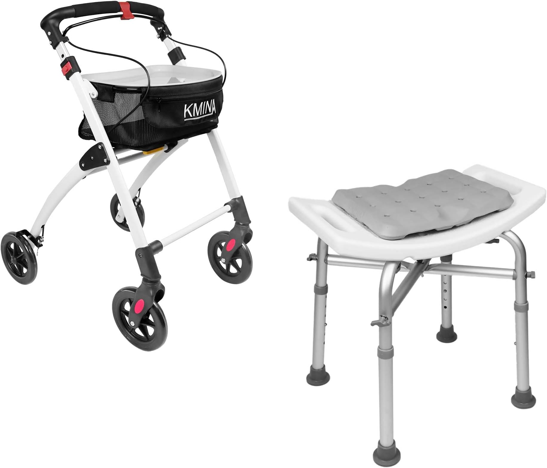 Amazon.com: KMINA - Narrow Rollators for Seniors with Balance Problems ...