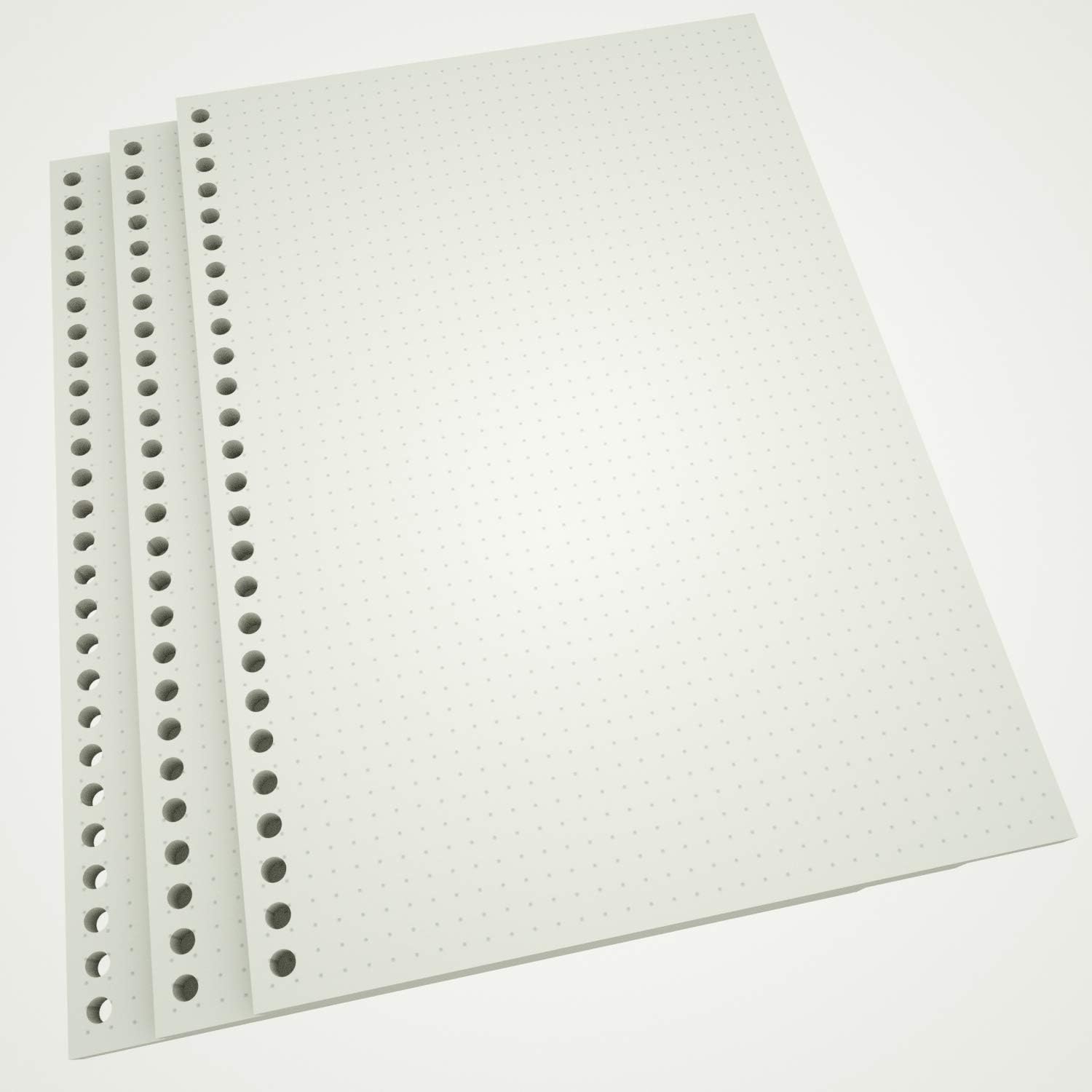 Amazon.com : 26-Hole Ring Binder Loose Leaf Paper, B5 Filler Paper Dot ...