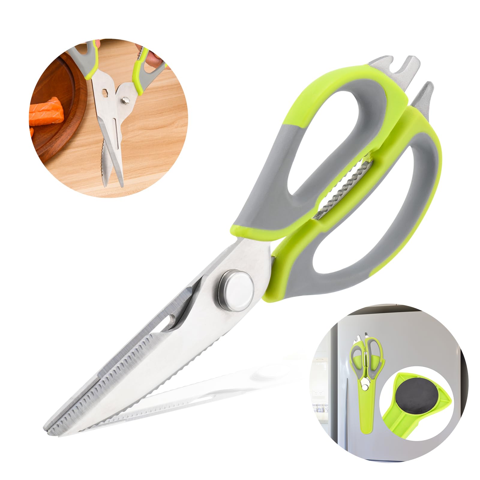 Amazon.com: Ultra Sharp Multi-function Kitchen Scissors with Heavy Duty ...