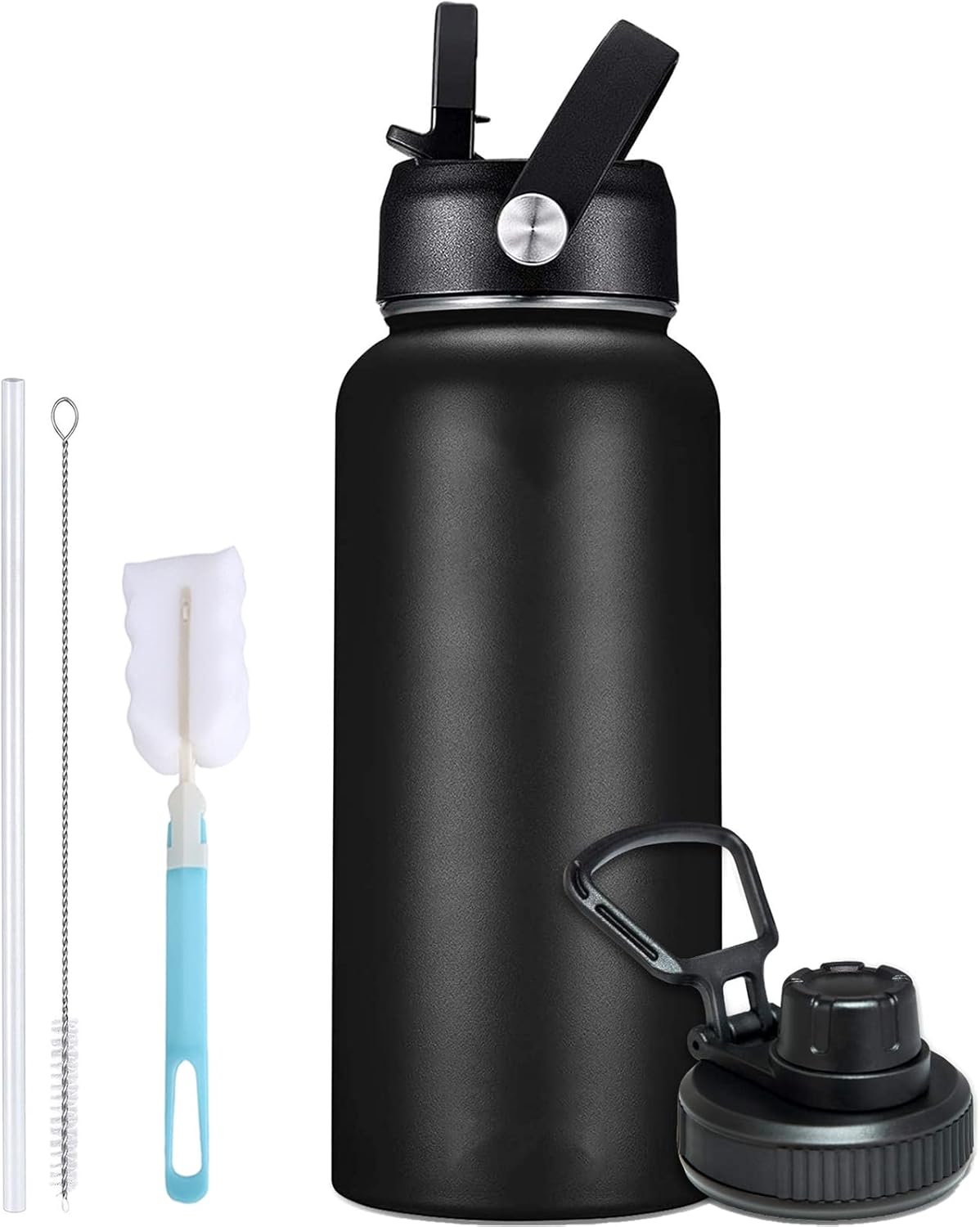 Termo de Acero Inoxidable 950ML,Botella de Agua Mantiene Frío 24 Horas ...