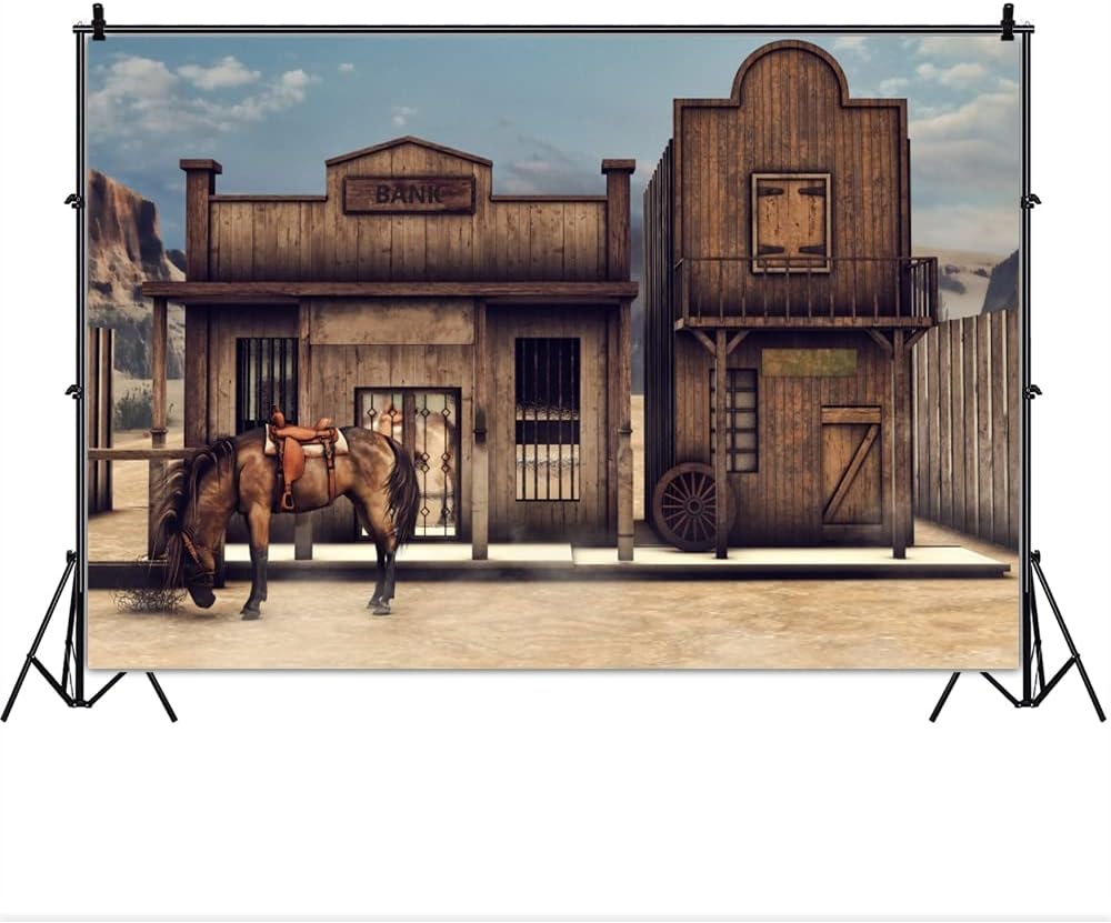 Amazon.com : LFEEY 10x8ft Western Scenic Photo Backdrop Beautiful ...