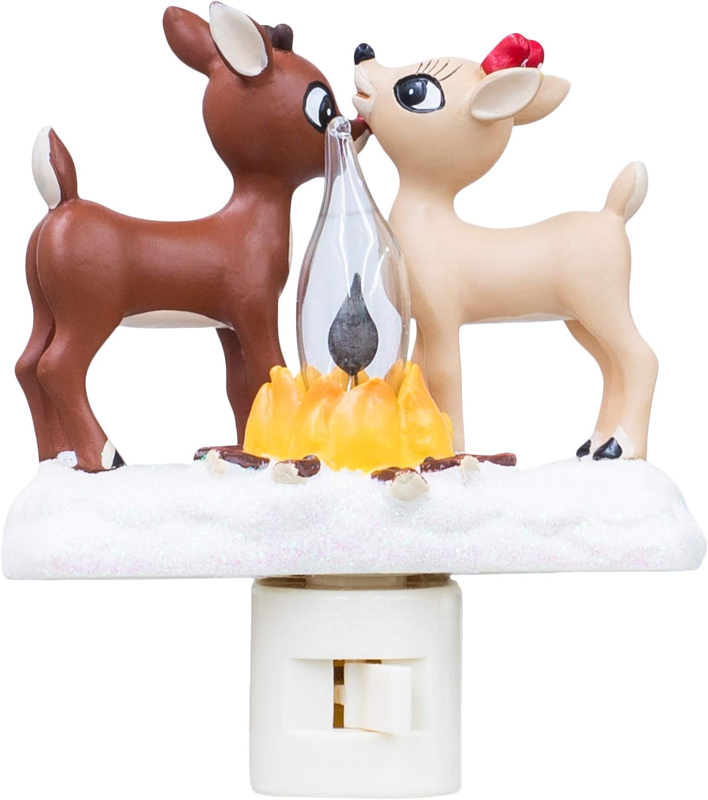 Amazon.com: Rudolph The Red Nosed Reindeer Night Light with Flickering ...