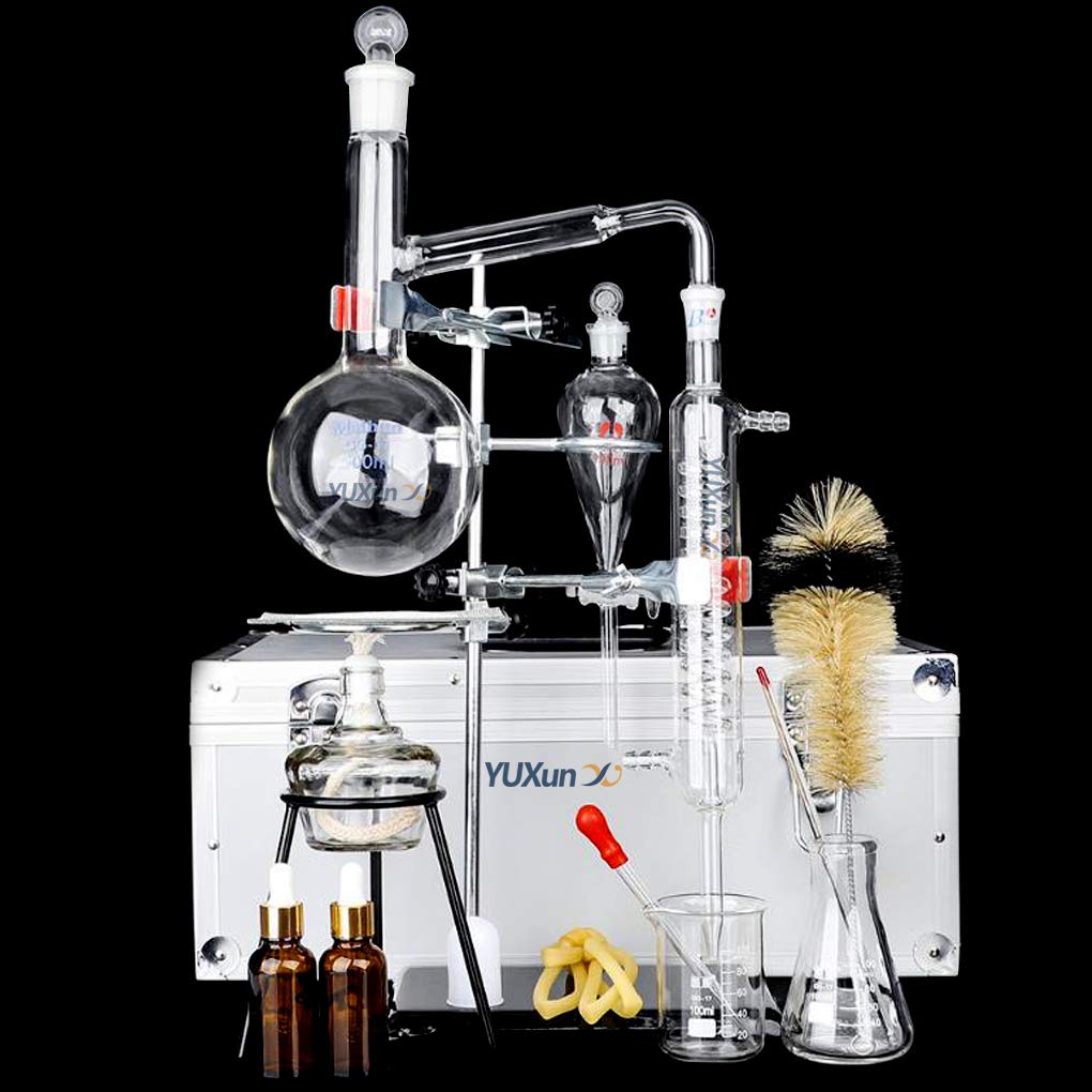 New 500ml Lab Distilltion Apparatus Water Distiller Purifier Glassware ...