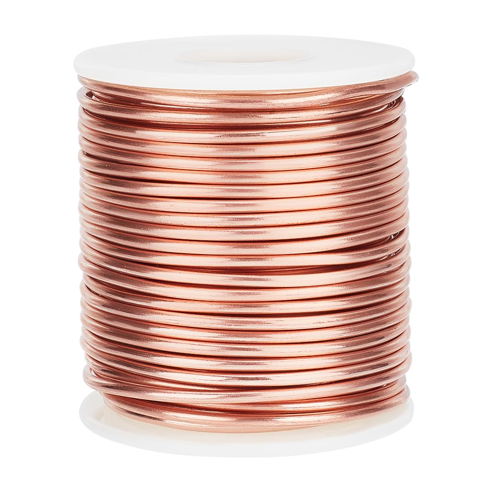 BENECREAT 12 Gauge/2mm Soft Copper Wire 65Feet/20m Round Bare Copper ...