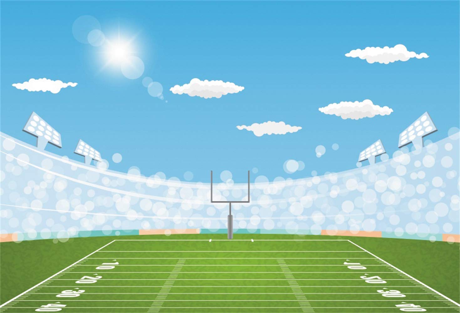 Cartoon Football Field