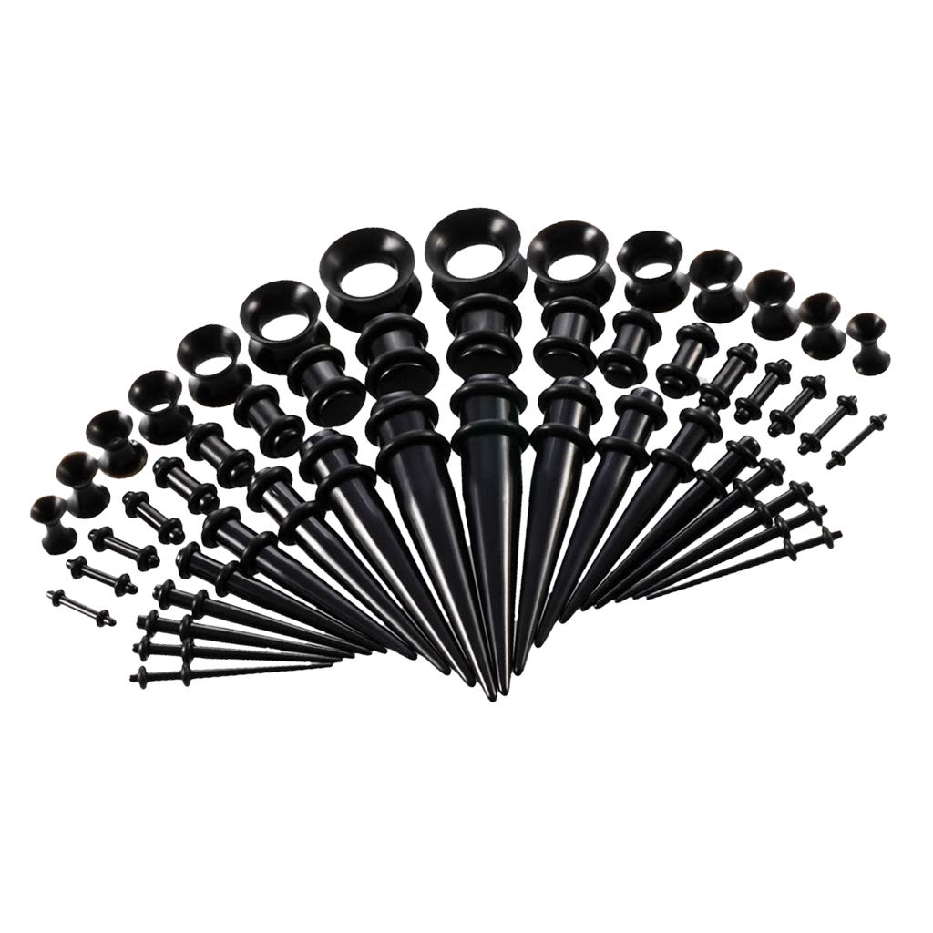 Prettyia 50pcs Expansor De Orejas Piercing De Oídos Con Juntas Tóricas ...