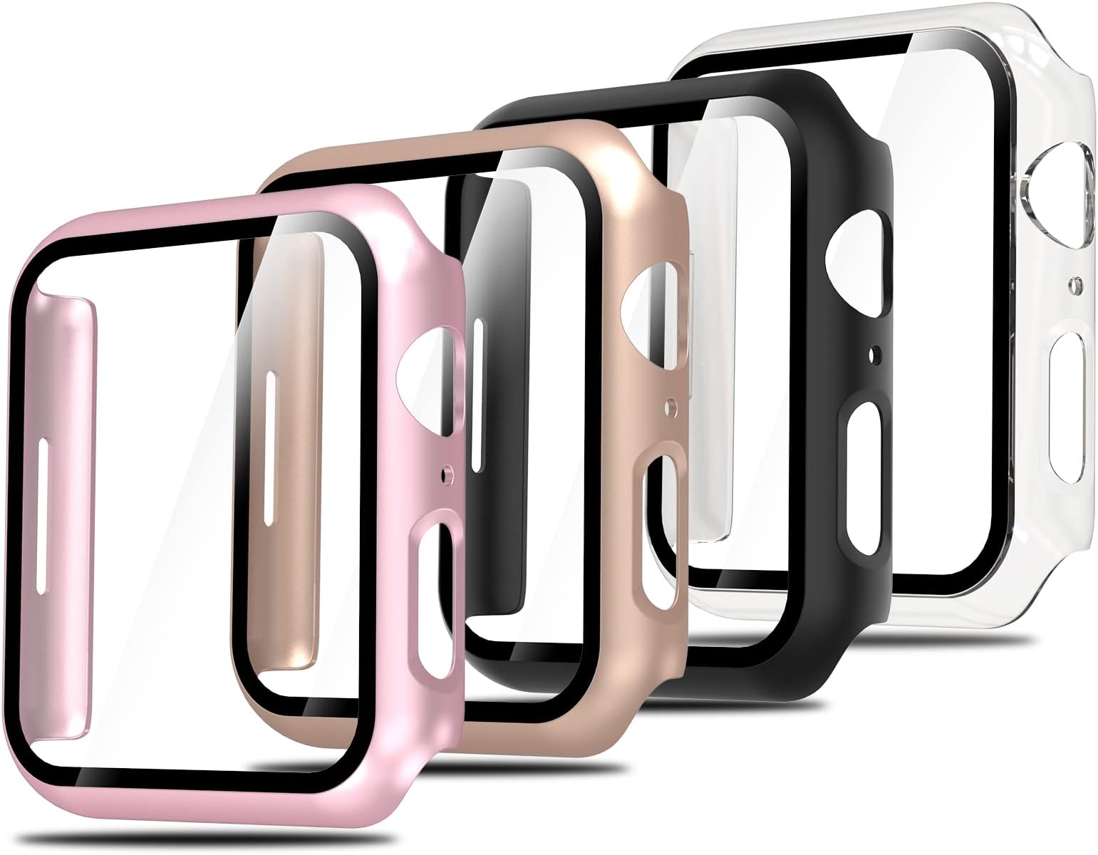 Amazon.com: Simpeak 4-Color Screen Protector Case Compatible with Apple ...