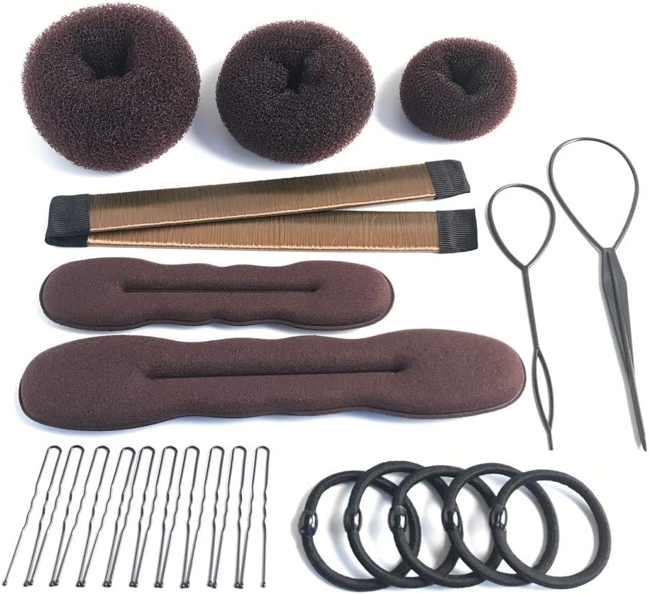 Amazon.com: FANDAMEI Hair Bun Maker Set, Donut Bun Maker Set With 4pcs ...