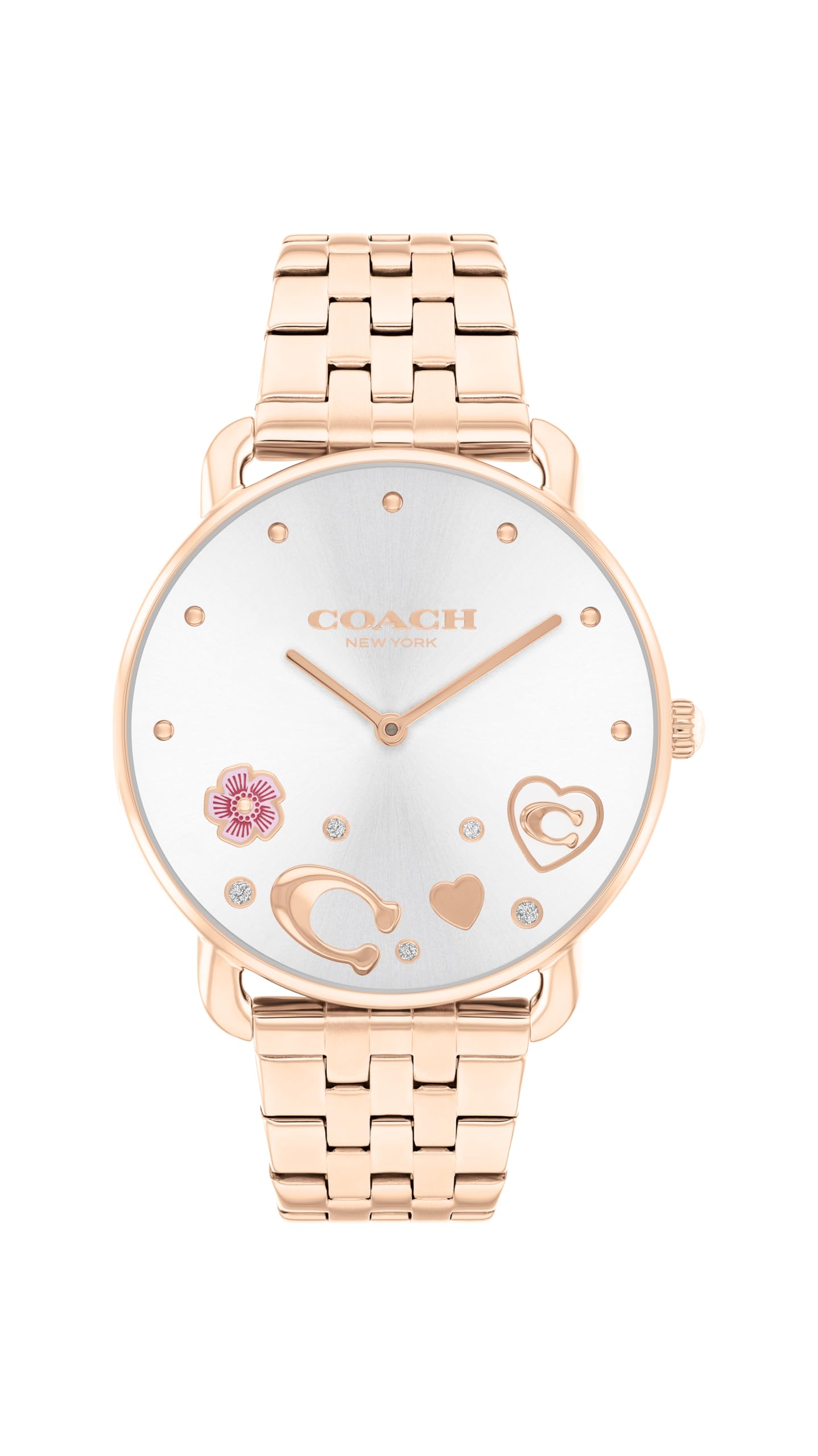 Coach Women's Elliot 14504285 Quartz Watch, Silver White, 36 mm Case ...