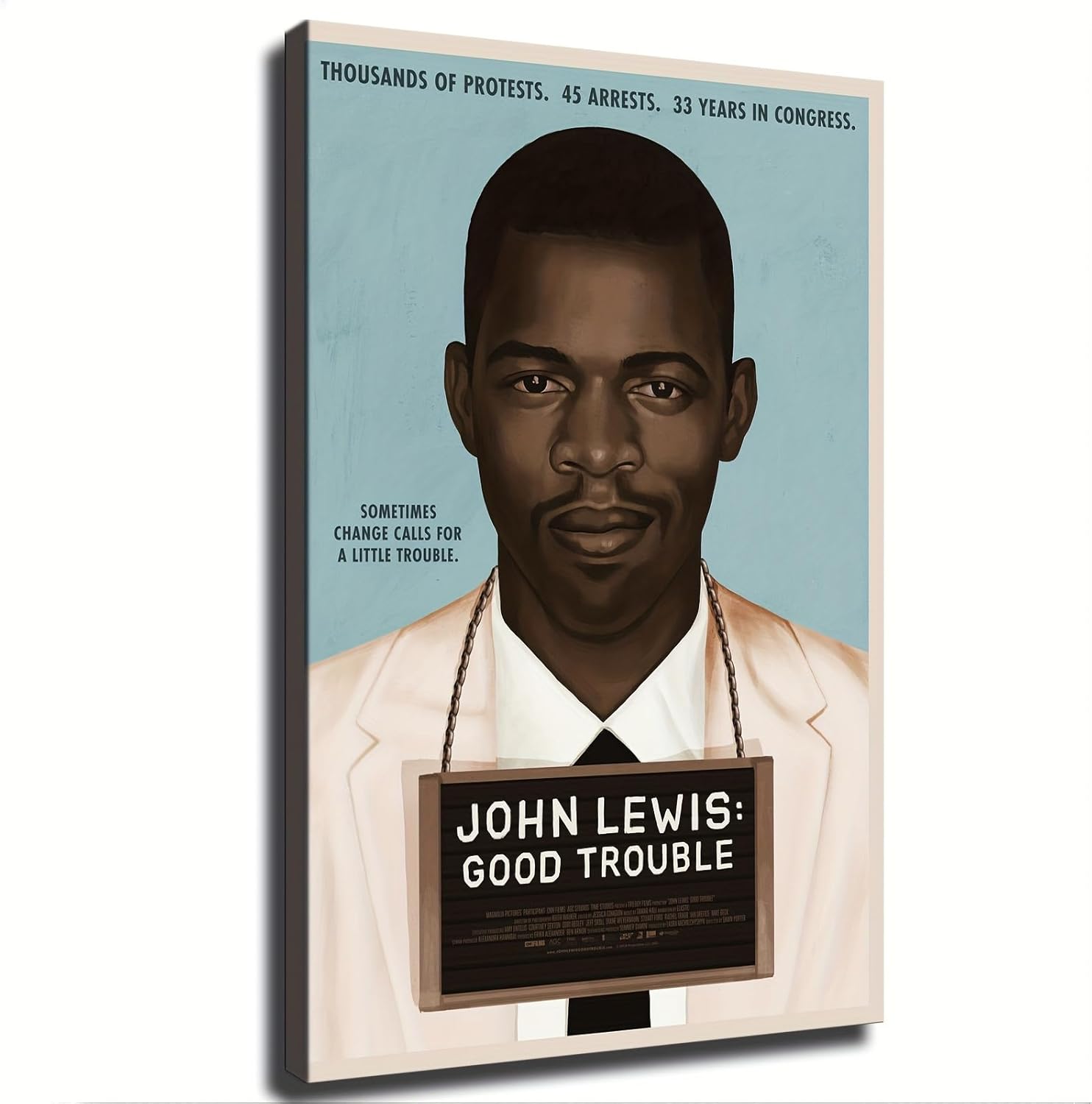 Amazon.com: John Lewis Good Trouble Canvas Wall Prints poster Modern ...