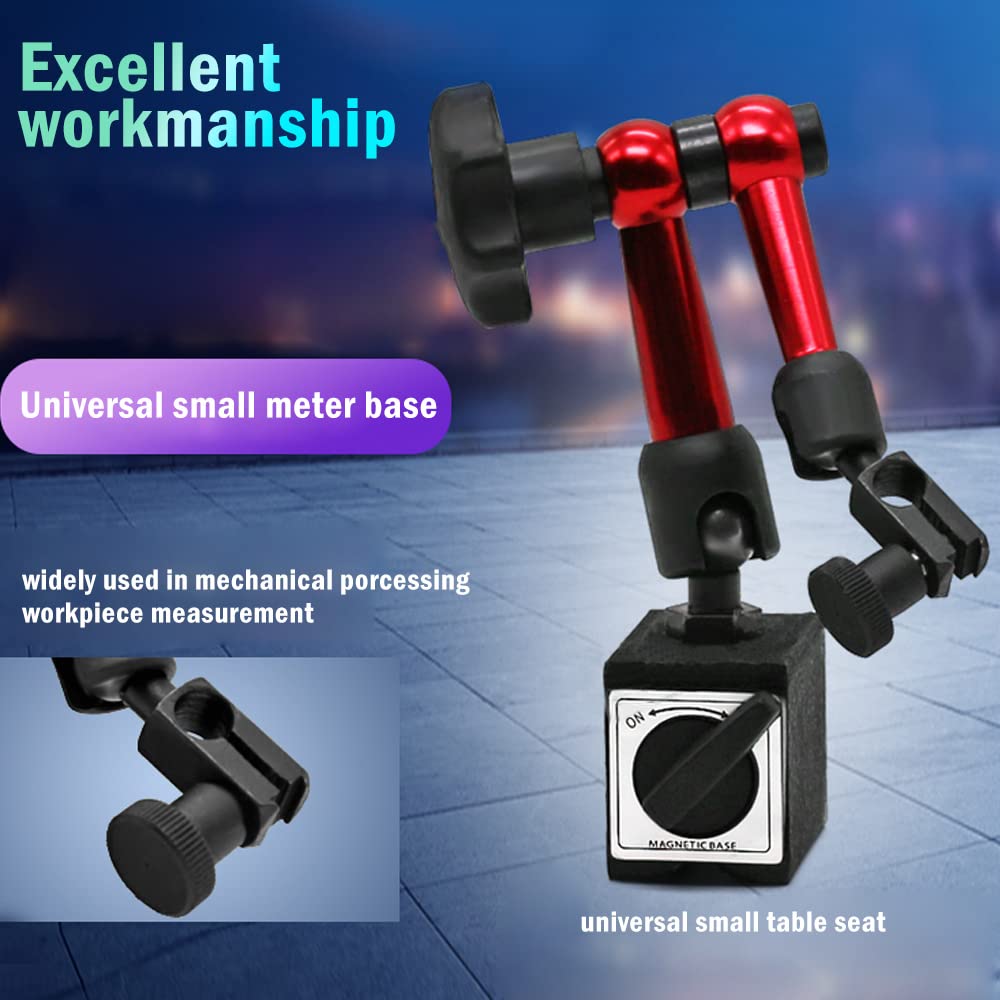 Snapklik.com : Red Adjustable Magnetic Base Holder For Digital Dial ...