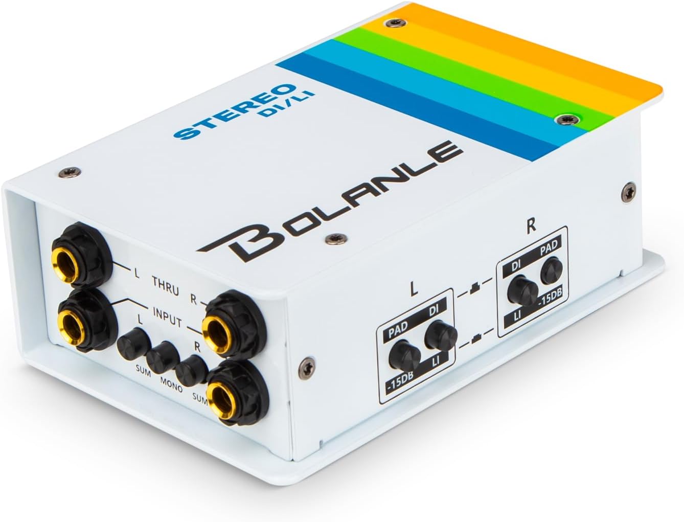 Amazon.com: Bolanle Passive Dual Channel Direct Box and Line Isolator DI/LI Switch, Stereo/Mono ...